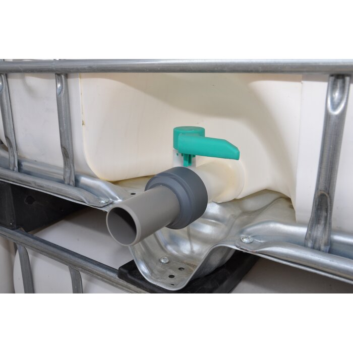 IBC Adapter 2" BSP with as output 50mm PVC tube - CUBICENTER, € 28,20