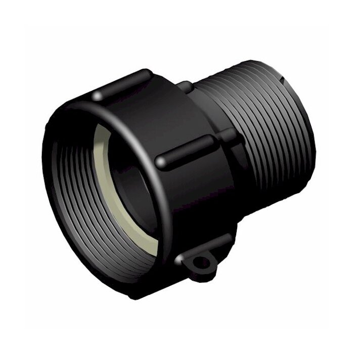 IBC Adapters 2" NPS with" NPT Male thread (Polypropylene) - CUBICENTER ...